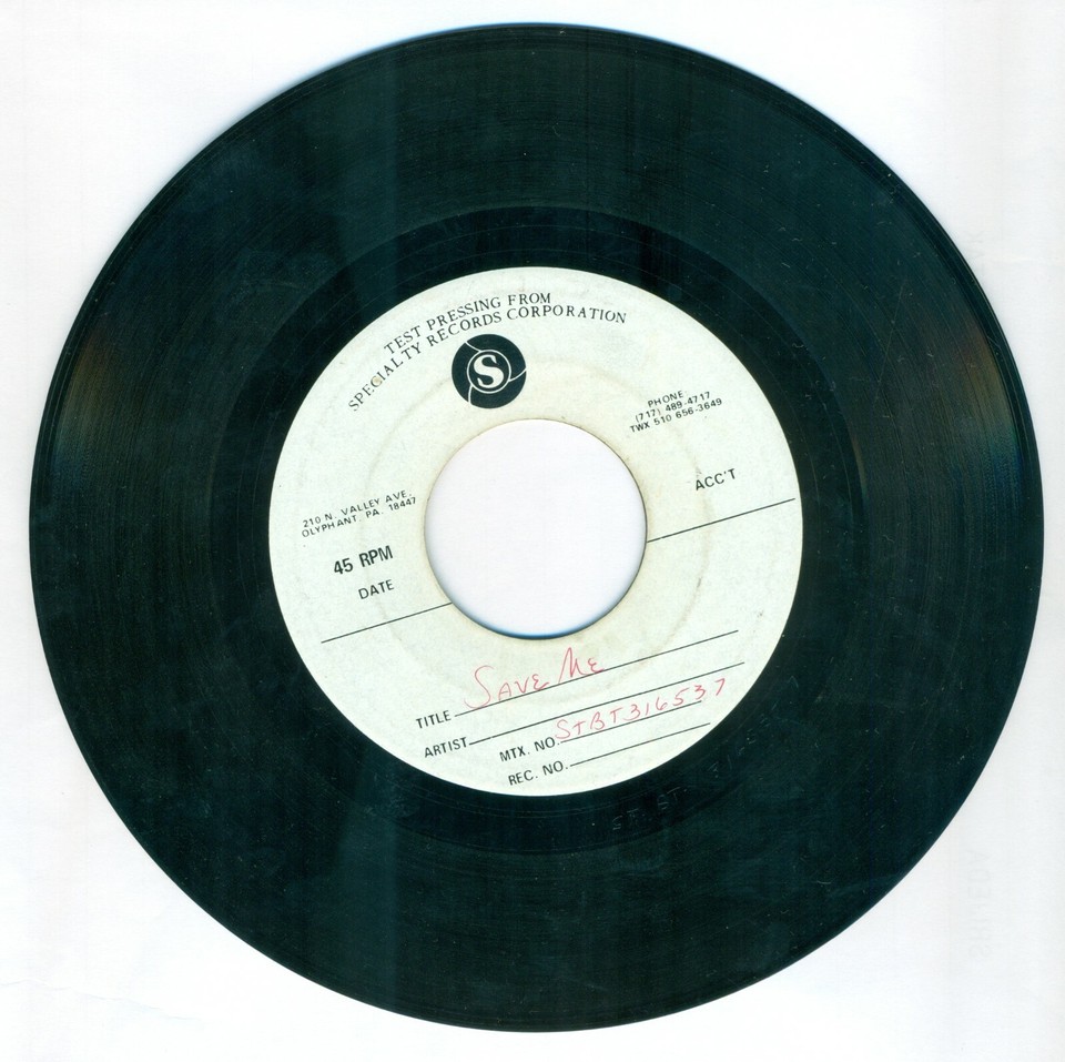 Frannie Golde ‎– Save Me / Stop And Look Around TEST PRESSING - RARE ...