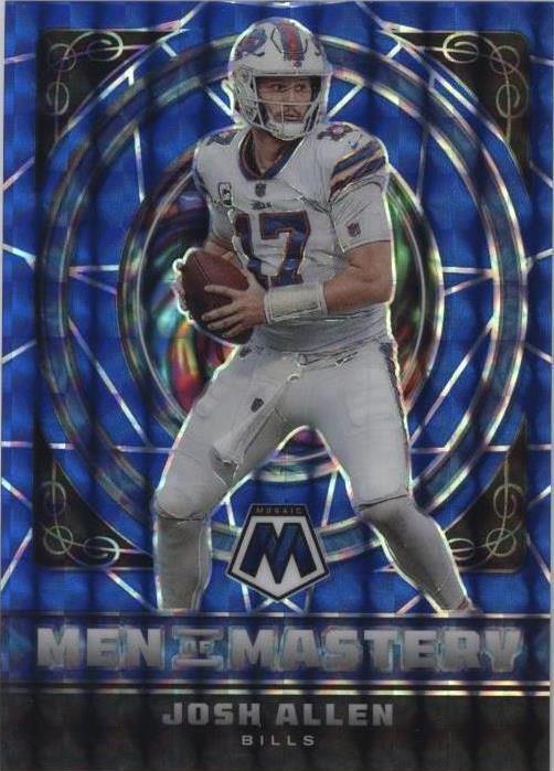 2022 Panini Mosaic - Men of Mastery Josh Allen #MM-5 Blue Mosaic Prizm ...