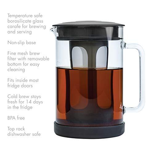 Primula Pace Cold Brew Iced Coffee Maker with Durable Glass Pitcher and ...