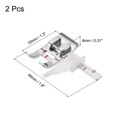 Angled Shank Adjustable Guide Presser Foot Zinc Alloy Sewing Machine ...
