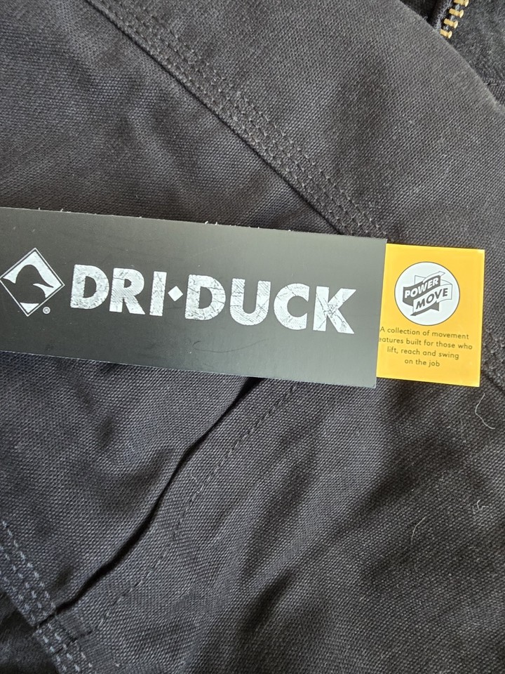 Dri Duck Laramie Canvas Work Jacket 5034 Power Move Black Large | eBay