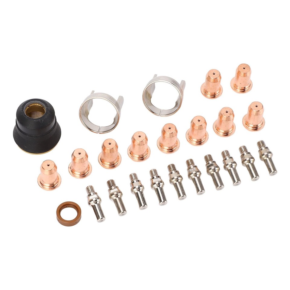 Plasma Cutter Tip Electrode Kit, 24 Piece Consumables Electrode Tip ...