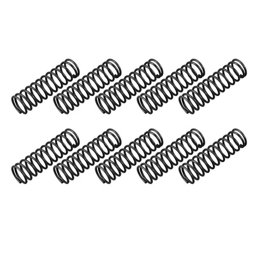 Compression Spring 1.2mm Wire Dia 12mm OD 40mm Free Length Black 10Pcs ...