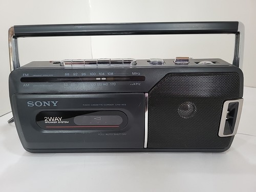 Sony 1980' Boombox Cassette Recorder Am/ Fm Radio 2 Way Speakers Needs ...