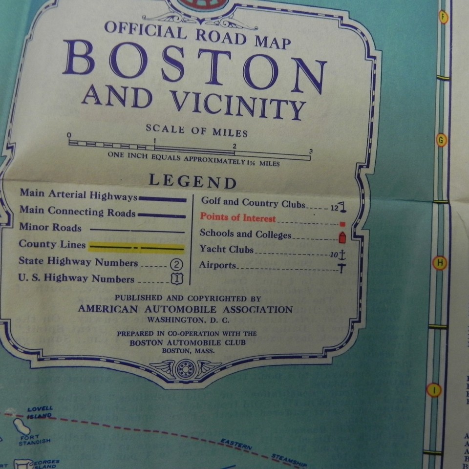 1944 BOSTON AAA AUTO CLUB NEW MEMBERSHIP WELCOMNE PACK BOSTON RARE ...