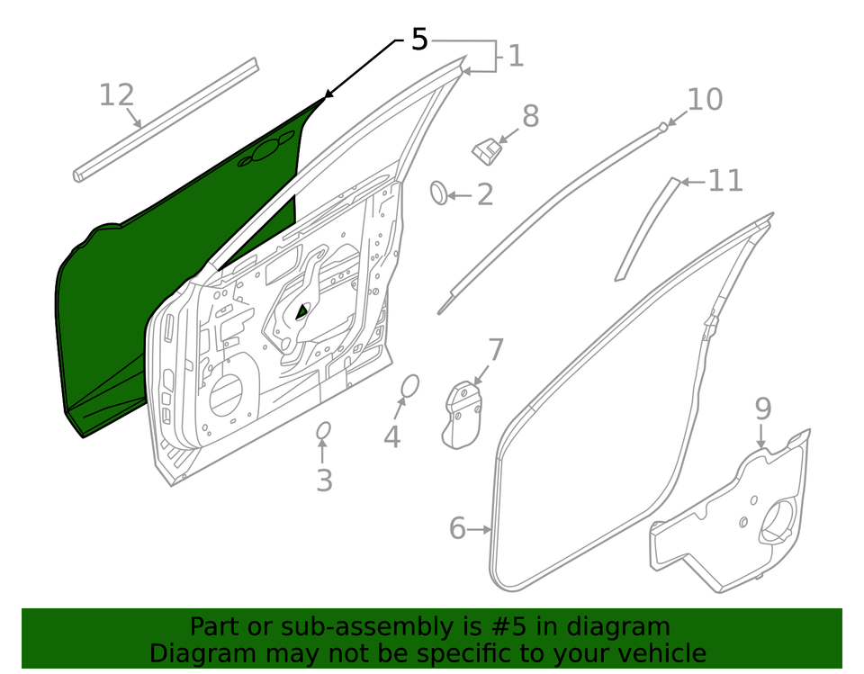 Genuine Nissan Outer Panel 80152-6RR0A | eBay
