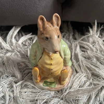 Beswick Samuel Whiskers BP2 Vintage Gold Oval Beatrix Potter figure ...