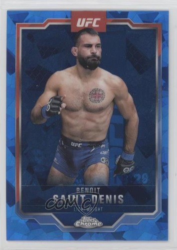 2025 Topps Chrome UFC Sapphire Edition Benoit Saint-Denis Saint Denis ...