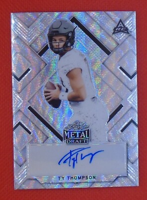 2022 Leaf Metal Draft Silver Wave Ty Thompson Auto 26/30 - Tulane | eBay