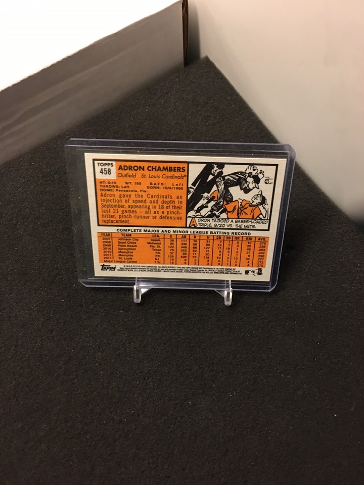 Adron Chambers Short Print 2012 Topps Heritage card 458 St Louis ...