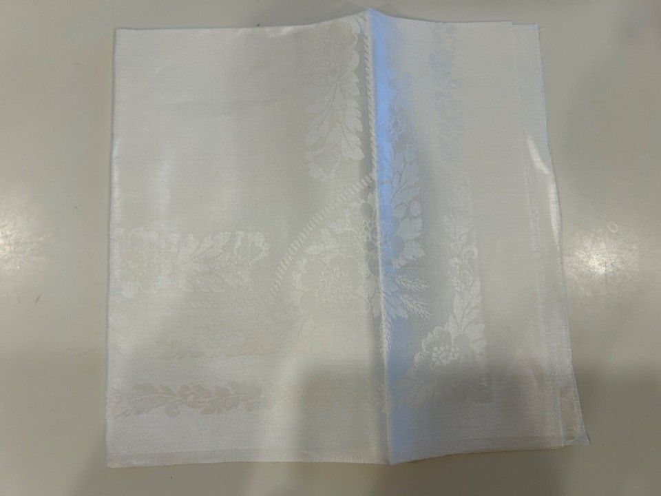 8 NOS White Irish Double Damask 22X22 Linen Napkins, Unhemmed, Label | eBay