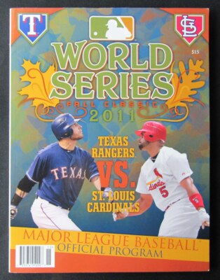 2011 World Series Program Texas Rangers vs. St. Louis Cardinals | eBay