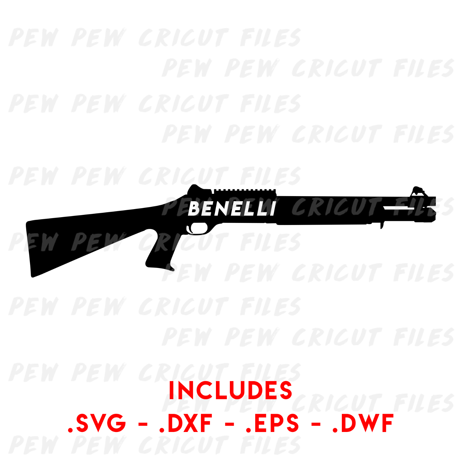 Buy Benelli M4 Shotgun Silhouette SVG - Gun Cricut Files - Benelli ...