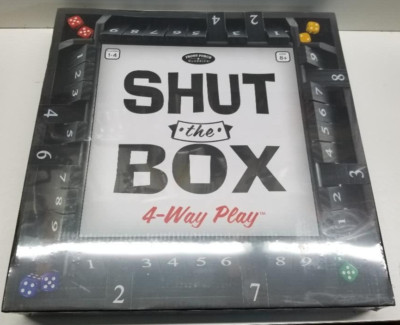 Shut-The-Box 4 Way Play Multi, 14" University Games Board Game Factory ...