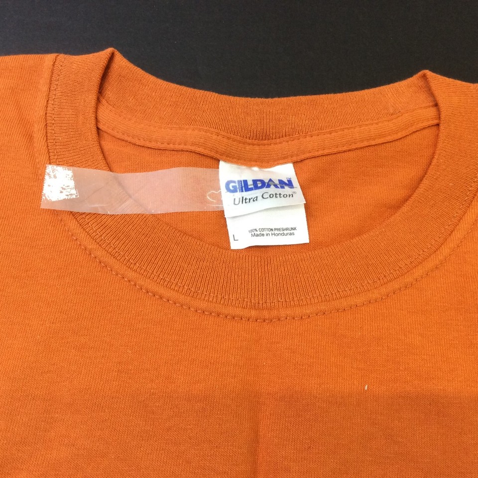 Buck Wear T Shirt Hunting Bad To The Bow L Orange Graphic Cotton SS NWT ...