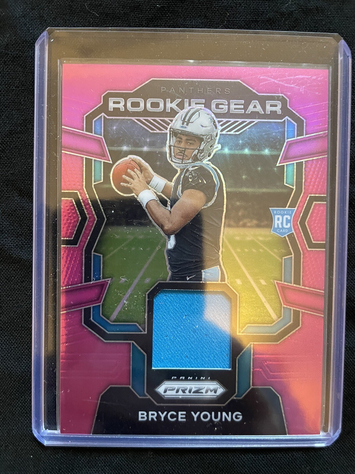 2023 Bryce Young Rookie Gear Pink Memorabilia RC Carolina Panthers ...