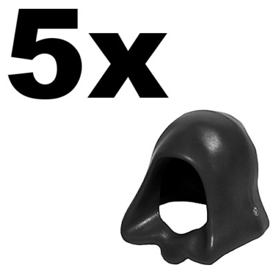 NEW LEGO - Headgear - Castle - Hood Cloth Black x 5 - Palpatine Darth ...