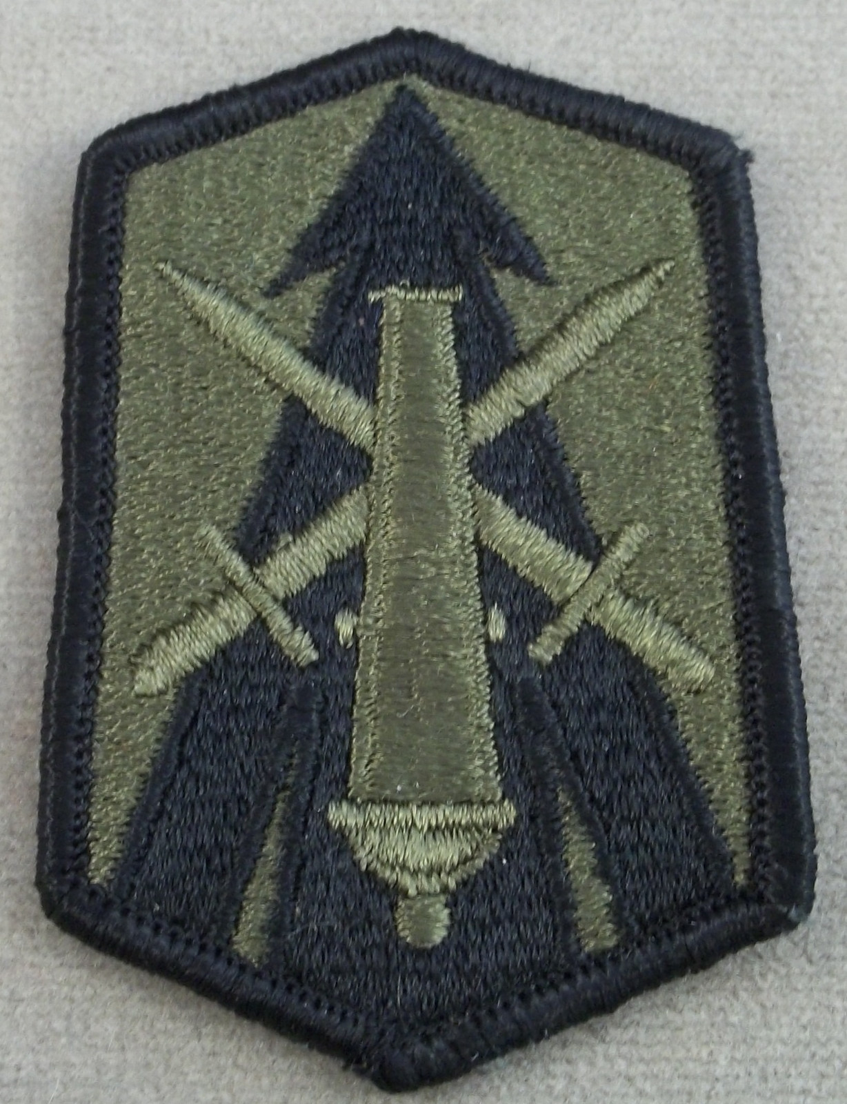 US Army 214th Field Artillery Brigade Subdued Merrowed Edge Patch | eBay