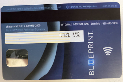 Chase Credit Card Slate