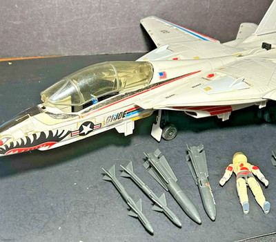 Vintage GI Joe ARAH Combat Jet Skystriker XP-14F W Box Complete 1983 ...