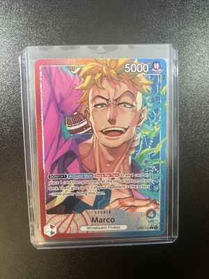 Marco OP08-002 Parallel (Leader) Two Legends ONE PIECE Alt art English ...