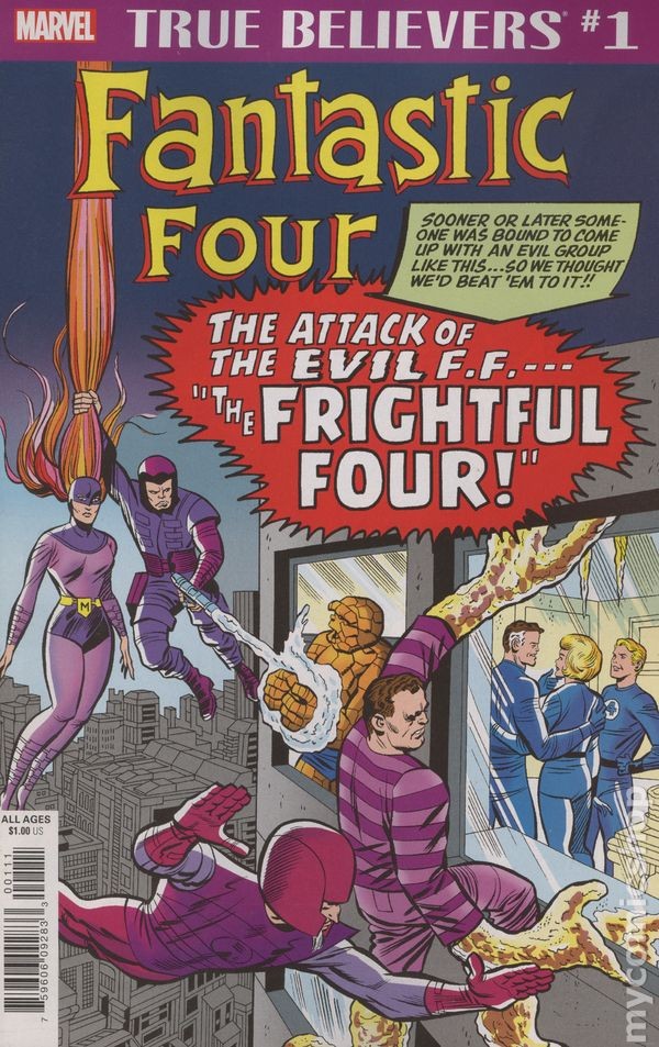 True Believers Fantastic Four Frightful Four #1 VF 2019 Stock Image | eBay