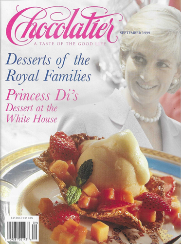 Chocolatier Magazine Sep 1999 Princess Diana Royal Dessert White House ...