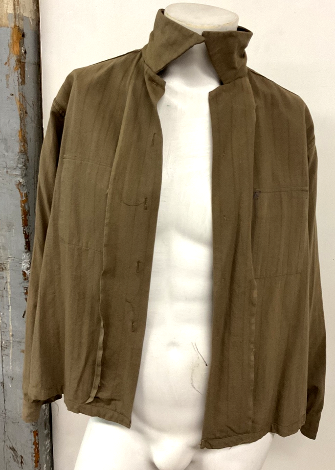 VTG 1940's DoubleWare Brown Muted Stripe Work Wear/Sport Shirt ...