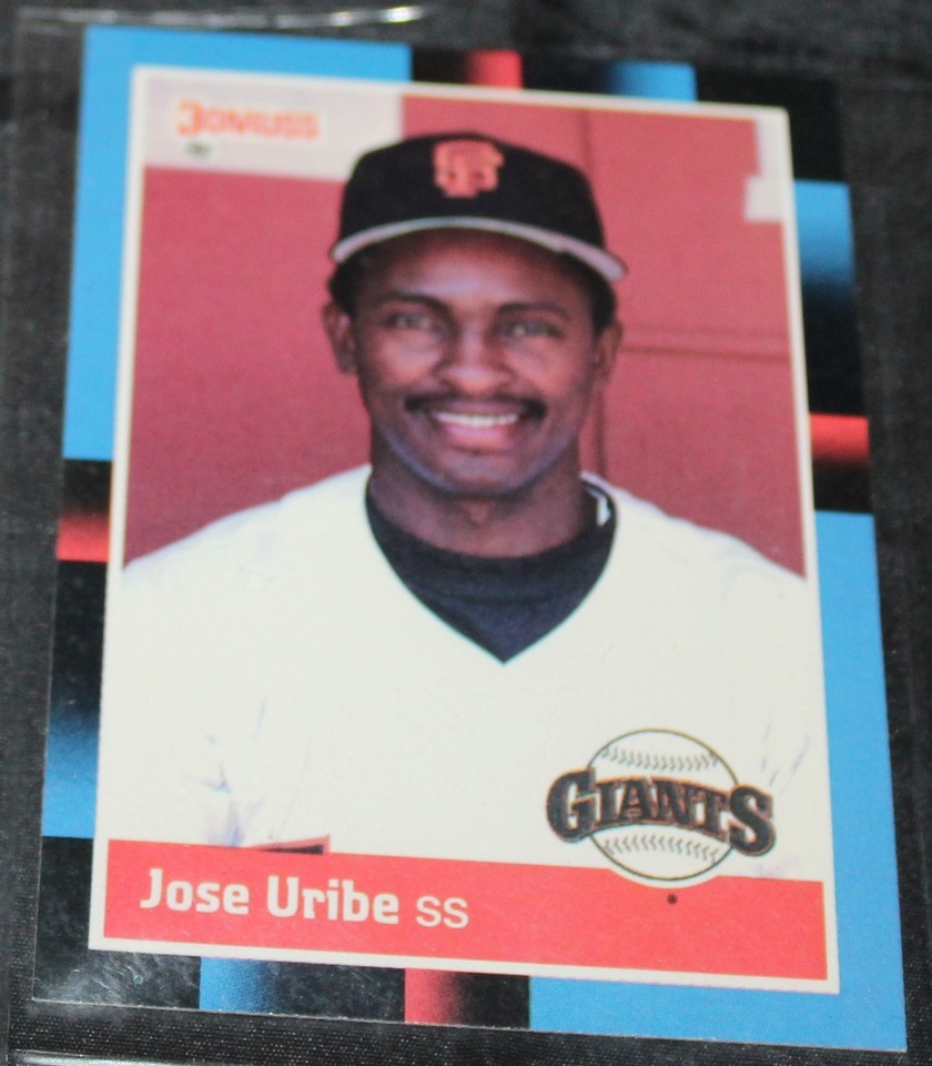 1988 Donruss - #559 Jose Uribe Error Card Wrong DOB and Place of Birth ...