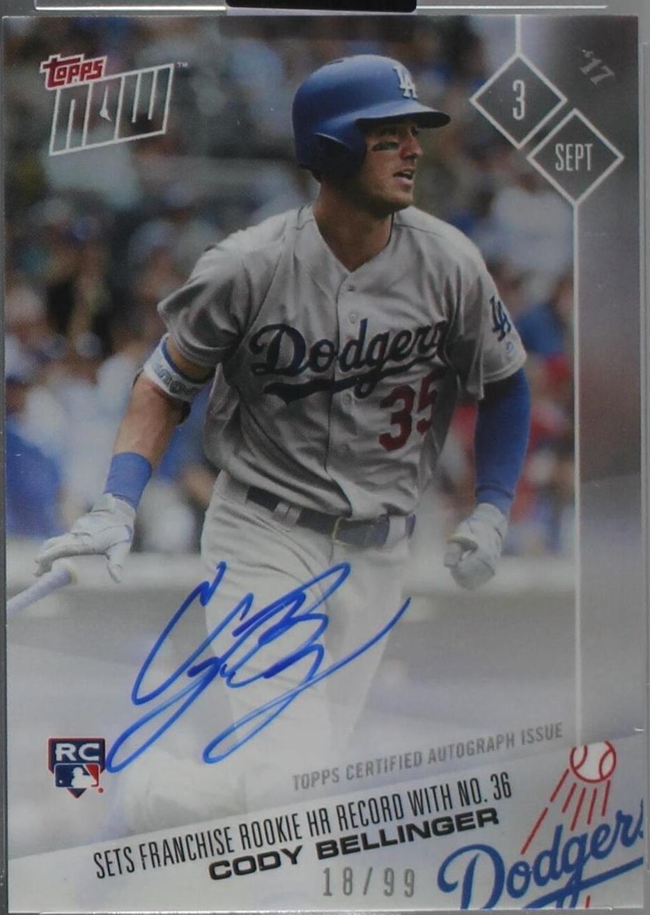 2017 Topps Now - Cody Bellinger #558A Autographs /99 (AU, RC) for sale ...