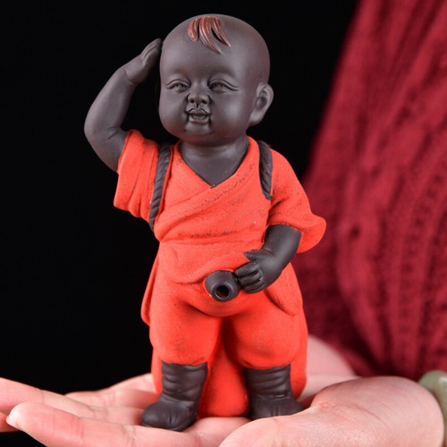 Tea Pet Yixing Zisha Monk Pee Doll Tea Strainer Boy Statue Tea Play ...
