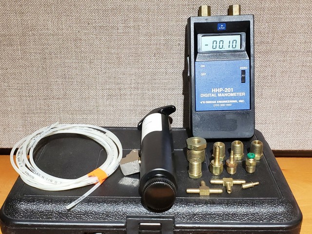 OMEGA Engineering Hhp-201 Digital Manometer Inches H2o Working for sale ...