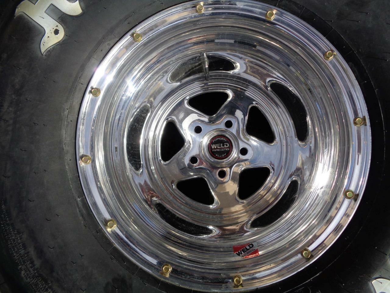 HOOSIER DRAG SLICK 14.5 33 15 CO7 w/ WELD RACING PROSTAR 15x14 5x4.75 ...