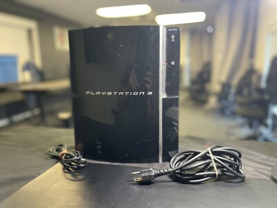Sony PlayStation 3(PS3) Black Phat 40GB CECH-G01 Tested Console Only | eBay