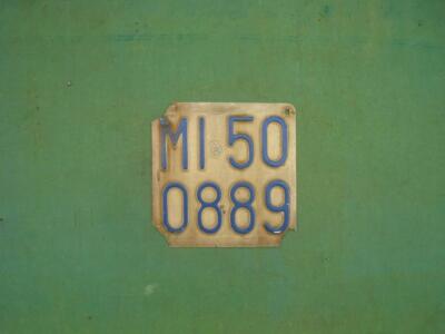 Italien Kunststoff Motorrad License Plate Italian Number Plates | eBay