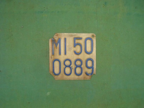 ITALY PLASTIC MOTORCYCLE LICENSE PLATE ITALIAN NUMBER PLATES | eBay