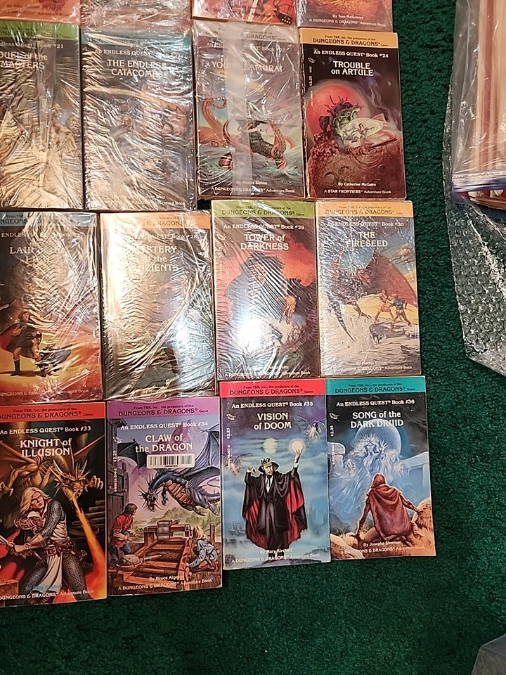 DUNGEONS & DRAGONS Endless Quest Book Lot COMPLETE HIGH GRADE SET #1 ...