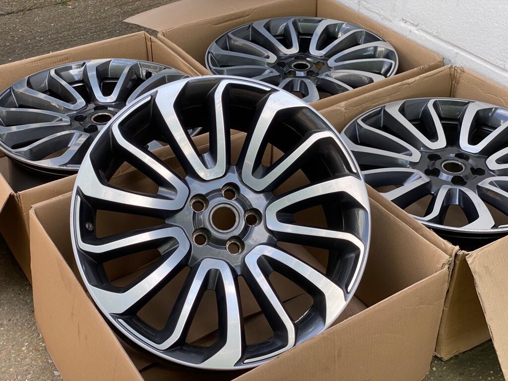 SET x 4 GENUINE OEM 22” TURBINE ALLOY WHEELS RANGE ROVER/SPORT L494 ...
