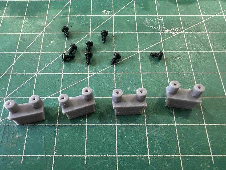 HO - Athearn Replacement 3d Printed Motor Mounts and Screws | eBay