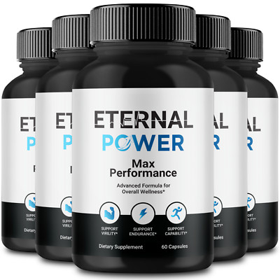 (5 Pack) Eternal Power Men Capsules, EternalPower Men Dietary ...