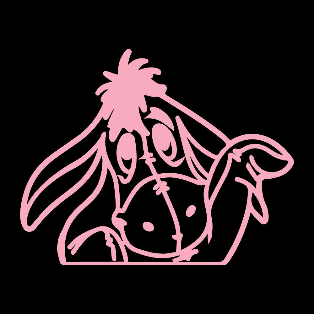 6.5" EEYORE WAVE Vinyl Decal Sticker Car Window Laptop Winnie The Pooh ...