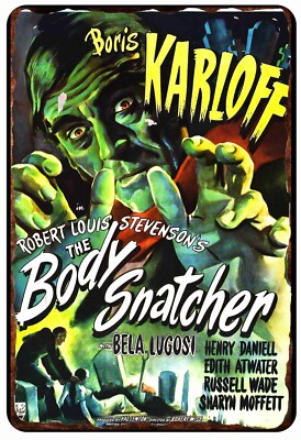 Body Snatchers Movie Horror Film Vintage Poster All Metal Tin Sign 8 x ...