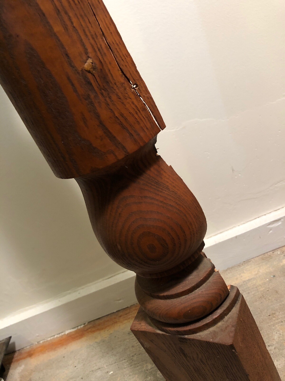 Jan 2029 Antique Oak Corner Newell Post | eBay