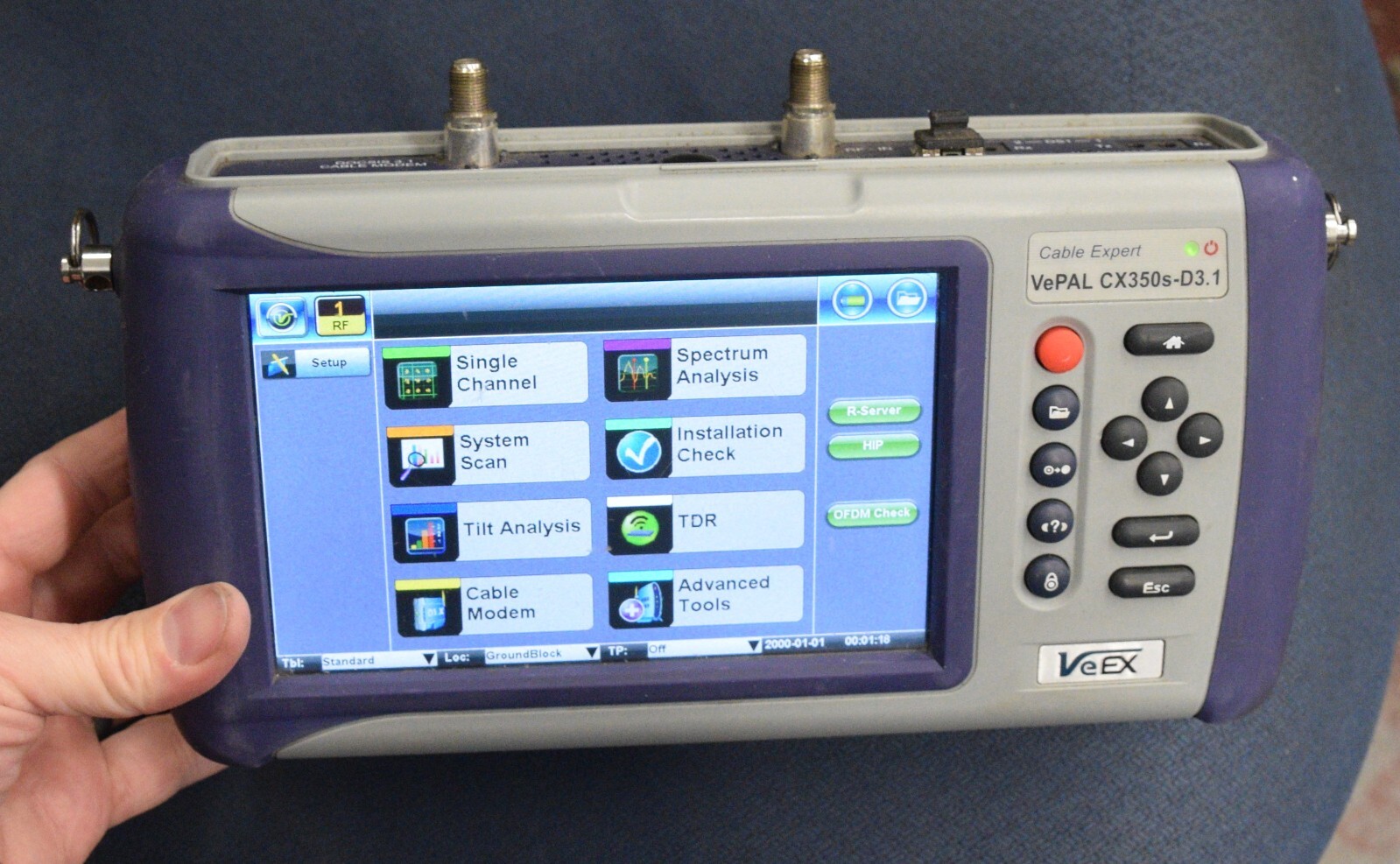 VEEX VEPAL CX350S-D3.1 CABLE METER TESTER DOCSIS CATV SIGNAL ANALYZER ...