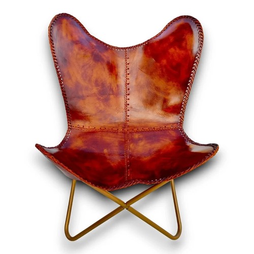Leather Butterfly Chair Cover