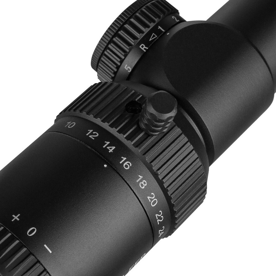 SPINA OPTICS 6-24x50 Rifle Scope Sight BDC Mil Dot Glass Etched Reticle ...