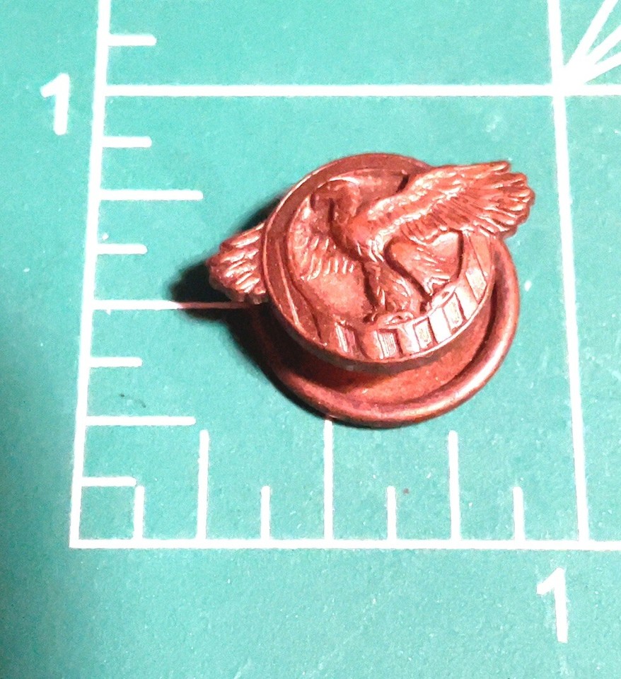 WWII Ruptured Duck Honorable Discharge Pin One Piece I2 | eBay