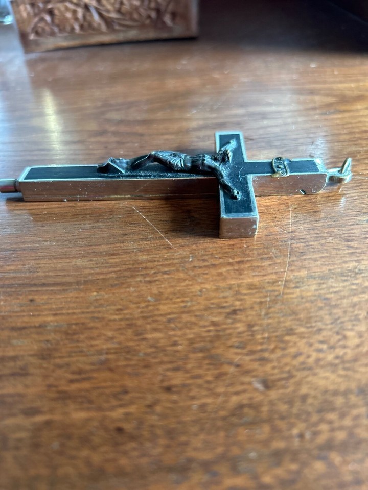 Germany Blessed Relic Crucifix Pendant Antique Reliquary Catholic ...
