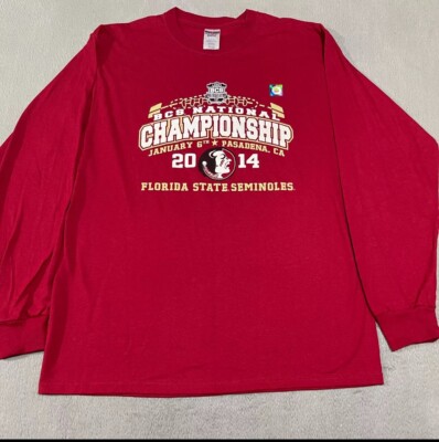 Florida State FSU Seminoles Jerzees BCS Champs NCAA Long Sleeve Sport T ...