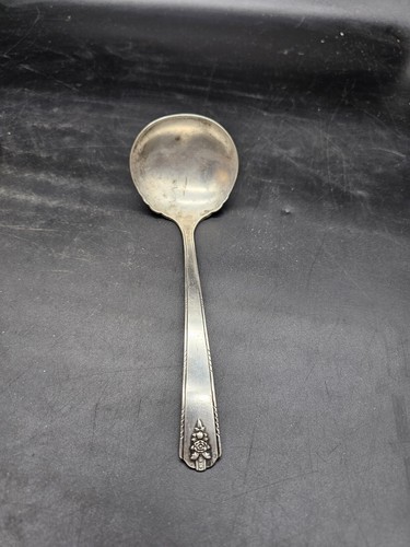ONEIDA PAR PLATE VINTAGE 1949 LINDA PATTERN SILVERPLATED "7 1/4" GRAVY ...